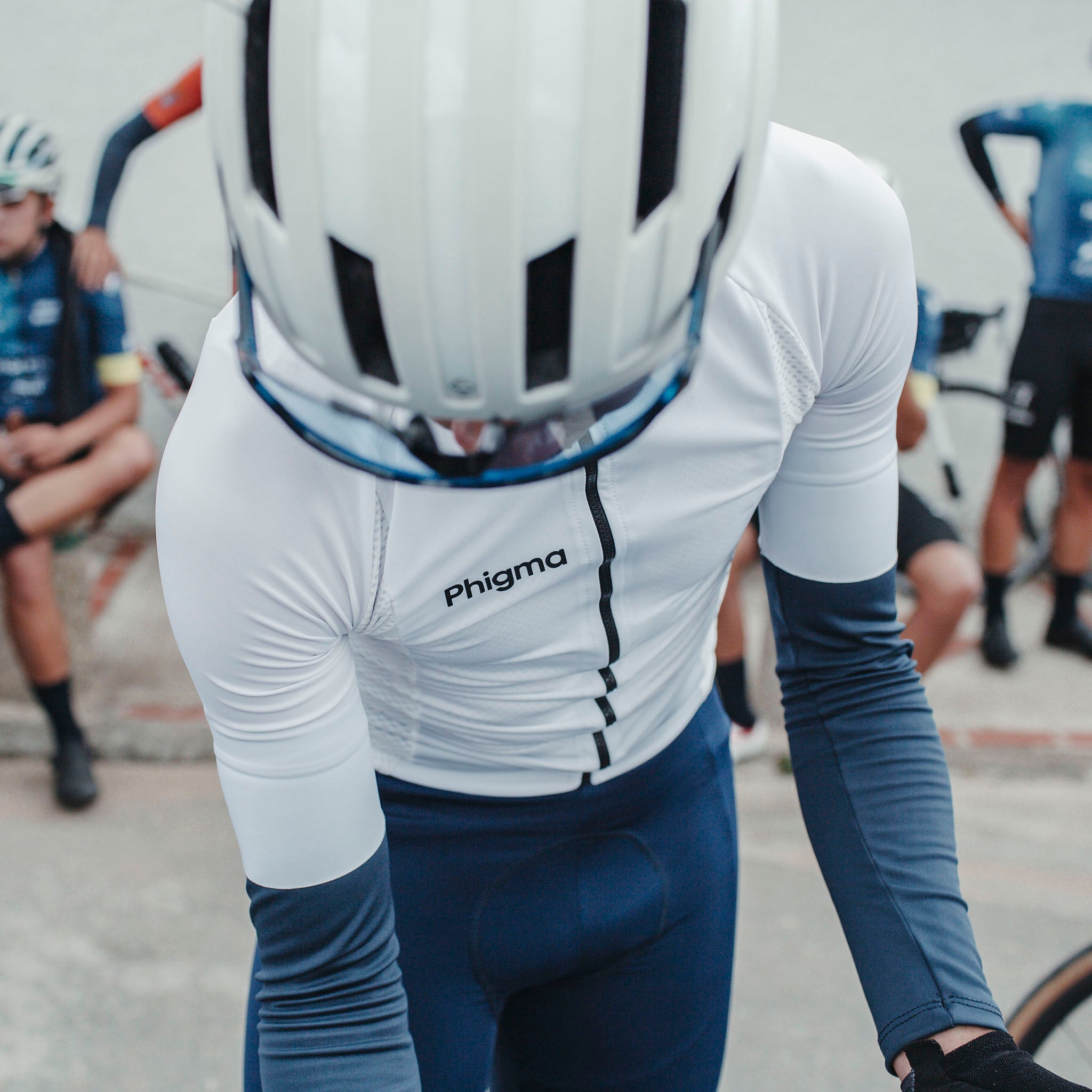 Jersey Hombre Blanco – Phigma Cycling
